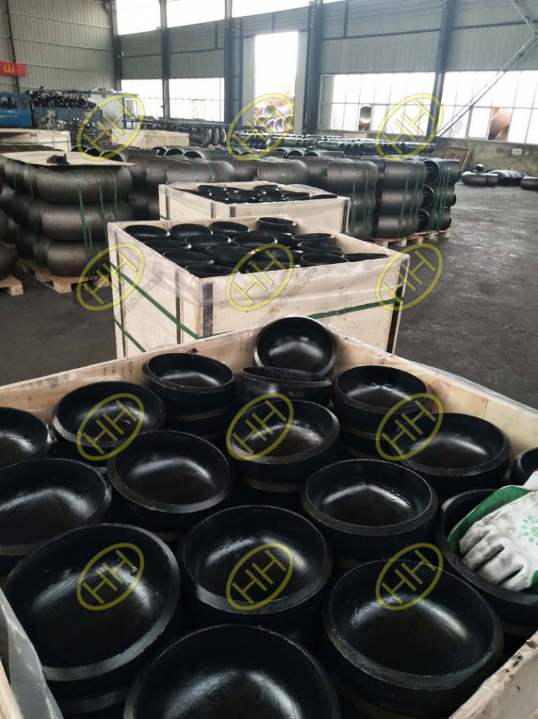 Introduction to ASME B16.9 A234 WPB pipe caps in Brazilian client's ...